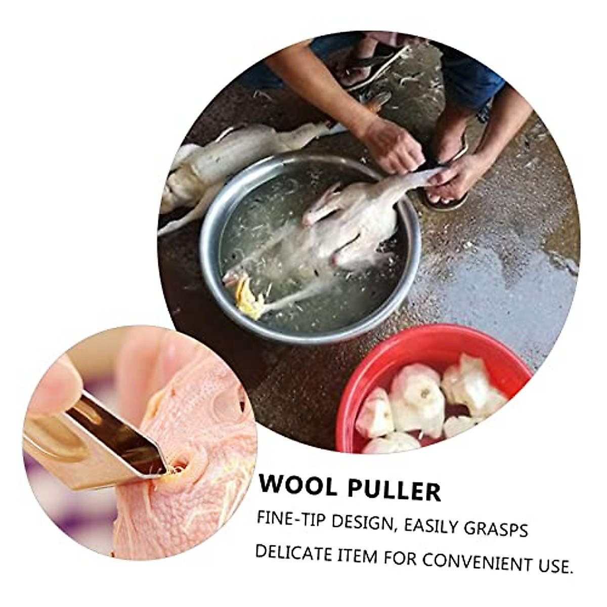 Grill Scraper Tool 10pcs Hair Puller Seafood Tools Hair Shaver Pin Bone Pliers Flat Hair Pliers Wool Puller Chicken Hair Tweezers Boneless Fish Bone Kitchen Supplies Razor Silver