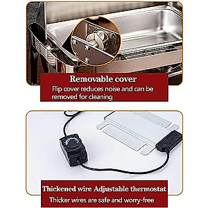 Chafing Dishes Chafing Dish Buffet Set, Food Warmers Server Warming Tray Round Rectangular Chafers, Stainless Steel Square Chafer, Round Food Warmer Chafing For Catering Warmer Chafer Set, Energy Effi