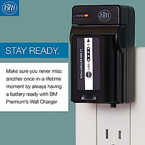 BM Premium VW-VBD58 Battery and Charger for Panasonic AG-VBR59, BGH1, HC-X1, HC-X1500, HC-X2000, AG-CX10, AG-CX350, AG-UX180, AG-AC30, AG-UX90, AG-DVX200, HC-MDH3E, AJ-PX270, AJ-PX230 Camcorders