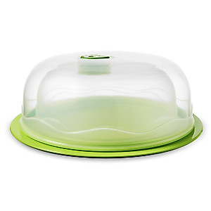 Ozeri INSTAVAC Ready-Serve Domed Food Storage Container, BPA-Free 4-Piece Nesting Set with Vacuum Seal