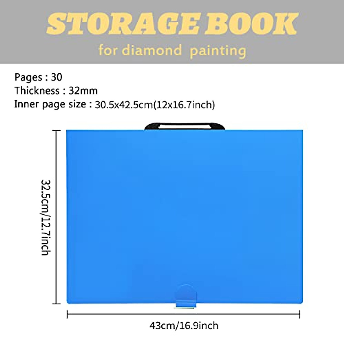 A3 30 Pags Diamond Painting Storage Book Diamond Painting Accessories Diamond Art Storage Book, Painting Organizer, A2 Art Portfolios Portfolio Folder For Artwork