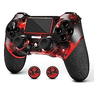 AceGamer Wireless Controller for Ps4 Gamepad Compatible with PS4/Pro/Slim/PC, With Double Vibration/Touchpad/Stereo Headphone Jack/Six-axis Motion
