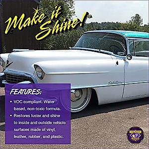 Wizards Tire & Vinyl Shine Showroom Shine for Tires and Interior Car Detailing