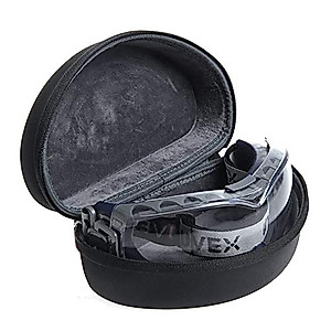 Hermitshell Hard Travel Case Fits Uvex Stealth OTG Safety Goggles Anti-Fog/Anti-Scratch Coating S3970DF (Only Case)