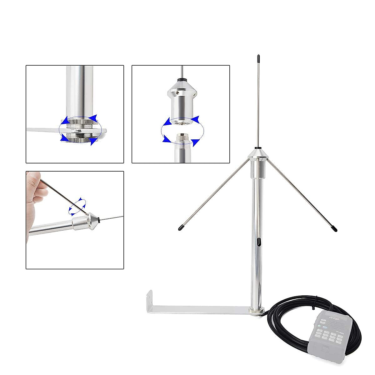 UAYESOK 433Mhz Omni External Antenna for Remote Distance up to 1000 ft+, 3dbi Garage Door Electric Gate Opener Signal Booster, 433Mhz SMA Male GSM GPRS Aerial Device Receivers Alarm System