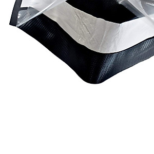 ShieldNSeal Vacuum Seal Bags, Black and Clear Zipper Bags, 15" x 20", SNS 3500