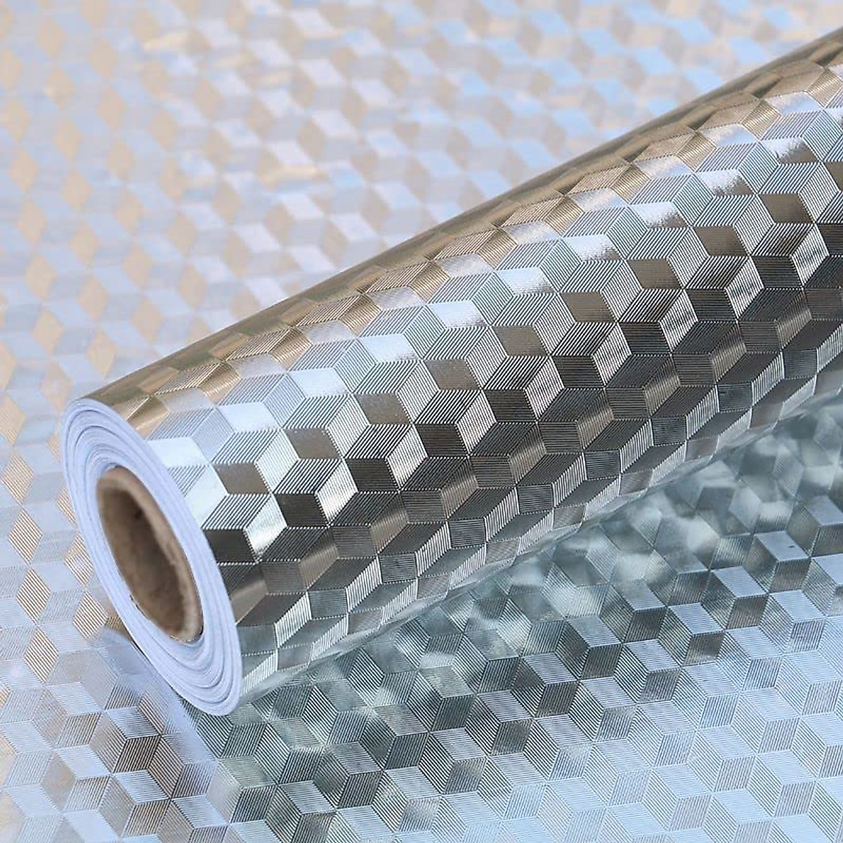 Kitchen Stickers，Kitchen Backsplash Wallpaper ，Waterproof Sticker for cabinets and cooktops(15.75*118.11 Inch)