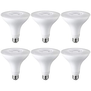 TORCHSTAR PAR38 LED Flood Light Outdoor Bulbs, Dimmable Bright Waterproof PAR38 LED Bulb, 120W Equivalent, 1250LM, 4000K Cool White, 15W, E26 Base, UL & Energy Star Listed, Pack of 6