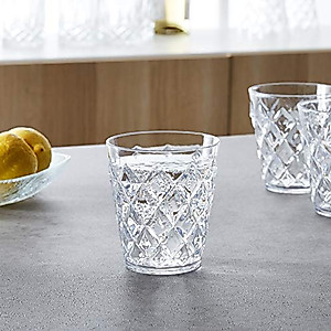 AmazonCommercial 8.45 fl. Oz Plastic Tumbler - Set of 4