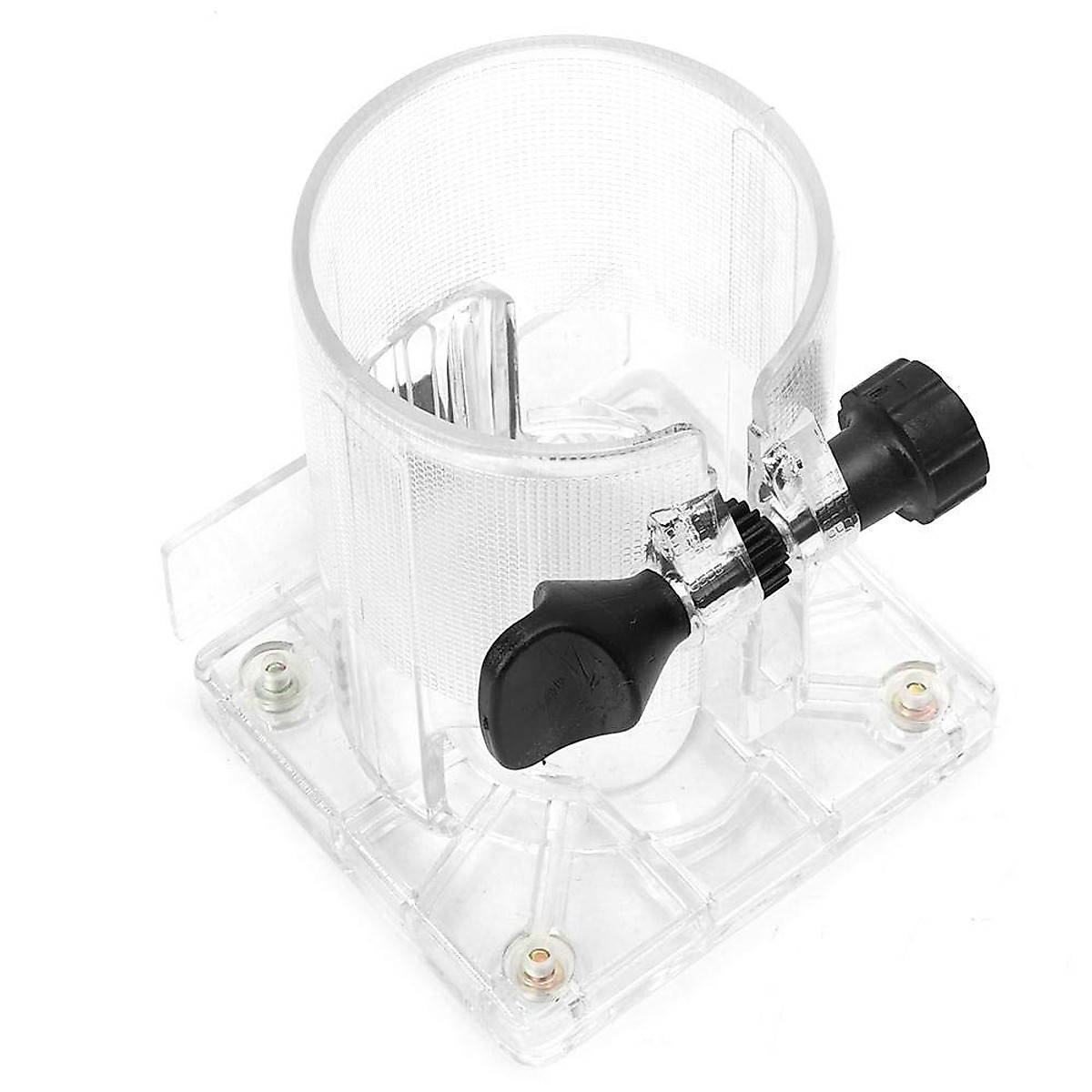 Trimmer Base, Woodworking Trimmer Router Transparent Plastic Base Power Tool Protective Accessory(Thickened)