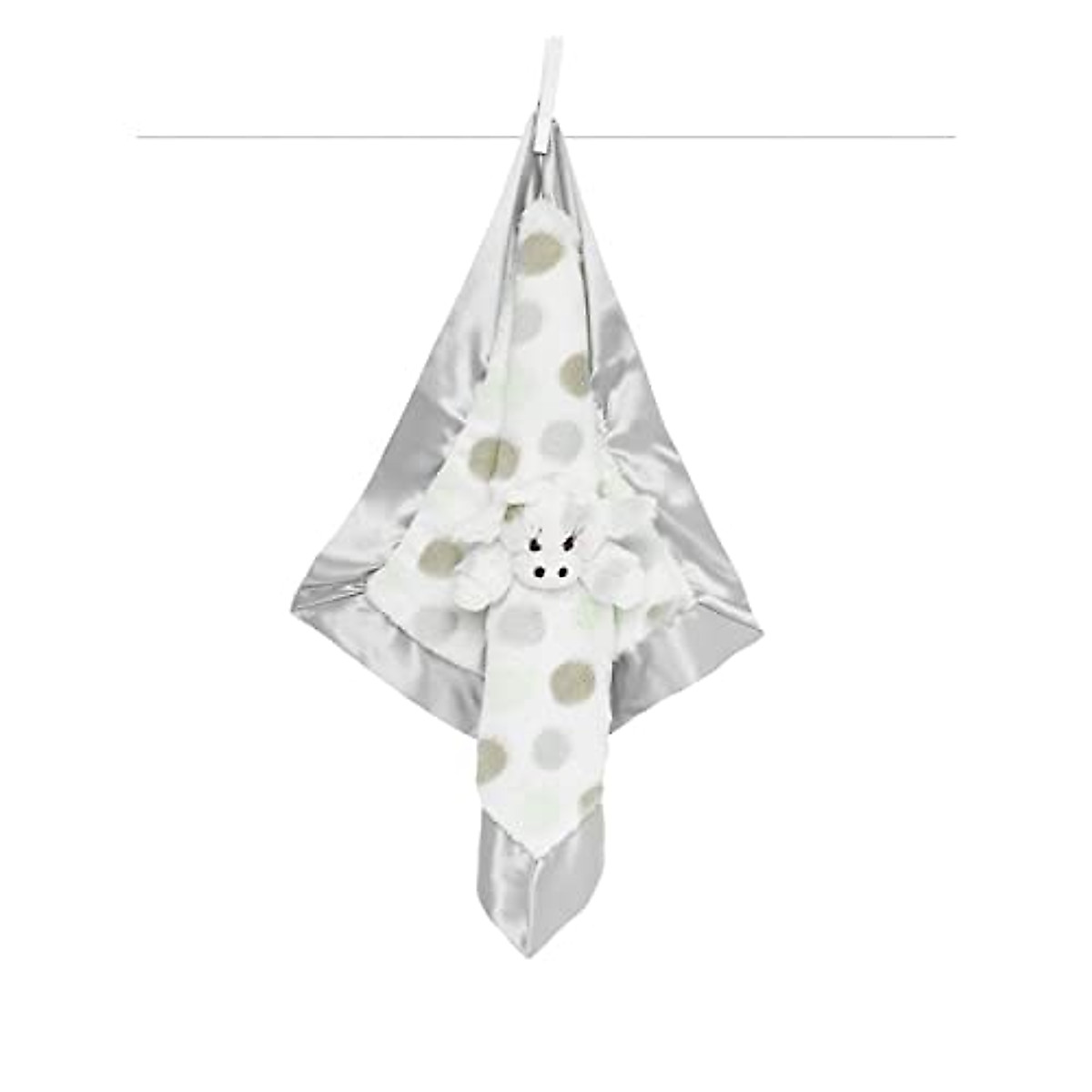 Little Giraffe Little G Giraffe Blanky - Animal Security Baby Blanket 14" x 14", Silver