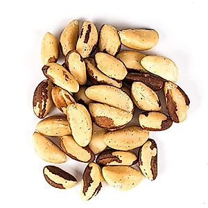 Jaybee's Roasted Salted Brazil Nuts - (32 oz) Great for Daily Use, Baking, Cooking and Gift Giving - Reusable Container - Kosher - Vegan, Paleo, Keto Friendly Healthy Snack