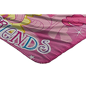 Hasbro's My Little Pony, "Happy Herd" Fleece Throw Blanket, 45" x 60", Multi Color