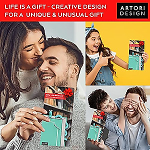 Clip Bookmarks for Kids Students Women and Men - Wally The Bookworm Cool Cute Bookmark and Page Holder Unique Gift Idea - Funny Book Marker and Reading Accessory for Book Lovers (Turquoise)