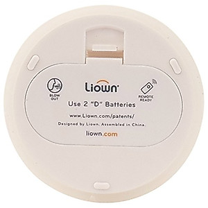 RAZ IMPORTS INC Push Flame Flameless Battery Operated LED Pillar Candle Ivory 3.5"x 9" for Home Décor, Holiday and Gift