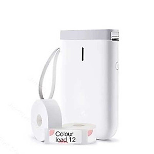 SLNFXC Portable Thermal Label Printer Bluetooth Wireless Fast Printing Mall Home Office Use with Waterproof Label Paper