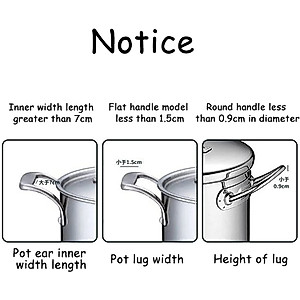 6 PCS Silicone Handles for Pots and Pans, Pot Handle Covers Heat Resistant, Silicone Pot Lid Handle Cover, Pot Handle Covers for Kitchen