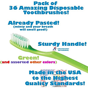 E-Curve Individually Wrapped Toothbrush (Box of 144 Toothbrushes)