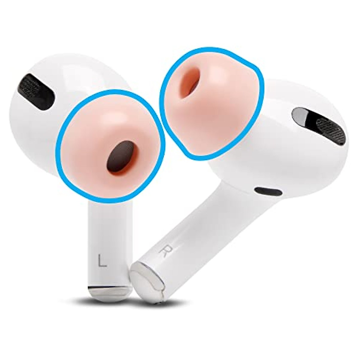 WC HookZ + WC TipZ - Over Ear Hooks and Memory Foam Tips Combo for Airpods Pro by Wicked Cushions | Pink