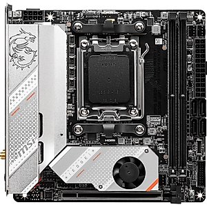MSI MPG B650I Edge WiFi Gaming Motherboard (AMD Ryzen 9000/8000/7000 Series Processors, AM5, DDR5, PCIe 4.0, M.2, SATA 6Gb/s, USB 3.2 Gen 2, HDMI, Wi-Fi 6E, Bluetooth 5.3, 2.5Gbps LAN, Mini-ITX)