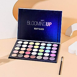 35 Colors Eyeshadow Palette Strong Pigmented Mattes and Shimmers Makeup Pallet Blendable Professional Eye Shadow Make Up Long Lasting