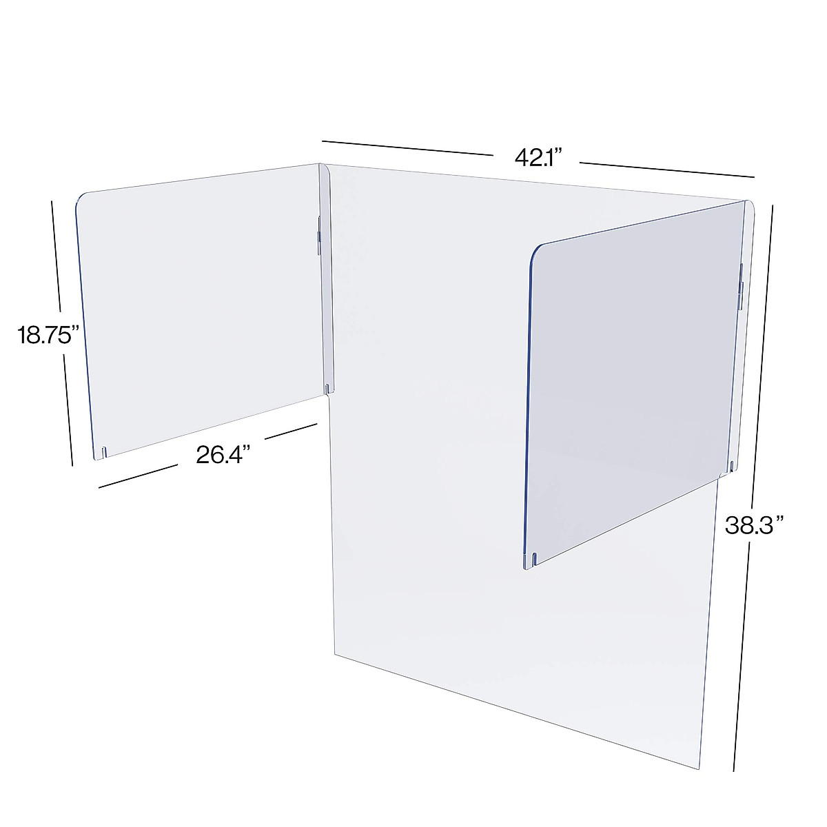 Foundations CareShield 3-Sided Crib Divider for Serenity Cribs, Clear Plexiglass Protective Barrier System for Child Care Centers, Quick Installation, Increases Capacity