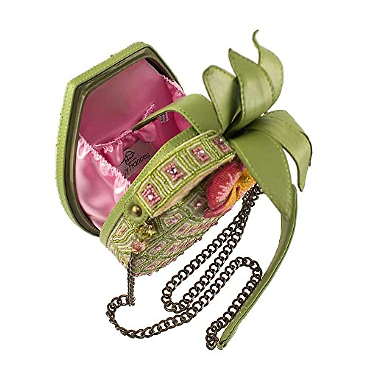 Mary Frances Pineapple Island Beaded Crossbody Novelty Handbag, Multi