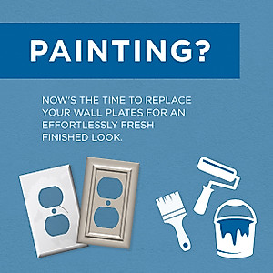 Franklin Brass Classic Beaded (3-Pack) Decorative Light Switch Cover Bronze w/Copper Highlights Lights 1-Gang Decorator/Rocker Wall Plate Single Switch Plate Cover Electric Outlet Covers W35060M-VBC-C