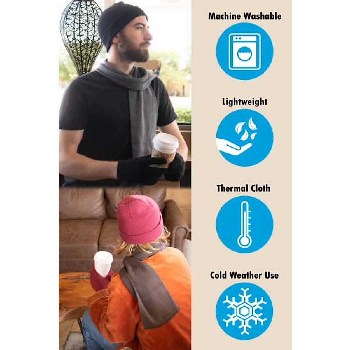 Bulk Case of 12 Backpacks and 12 Glove Hat Sets - Wholesale Care Package - Emergencies, Homeless, Charity