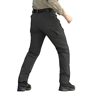 ReFire Gear Breathable Utility Military Pants Men SWAT Cargo Clothing Spring Lightweight EDC Assault Army Combat Trousers Black, 32W x 30L