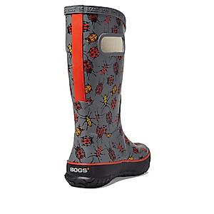 BOGS Rain Boot Bugs (Toddler/Little Big Kid), Grey, 2 US Unisex