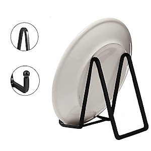 12 Pack 6"Plate Stands for Display,Metal Plate Holders Display Stands Can Be Used for Picture Stands,Book Stands for Display,Plate Display Stands,Easel,Photo Frame Stands,Plaque Stands,Desktop Stand.