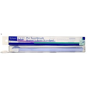 Virbac C.E.T. Single Ended Pet Toothbrush (Colors may vary)