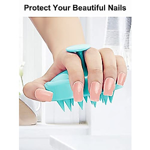 HEETA Hair Shampoo Brush, Scalp Care Hair Brush with Soft Silicone Scalp Massager (Green)