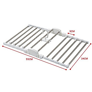 IULJH Multifunctional Telescopic Folding Trousers Hanger Multi-Layer Seamless Household Magic Trousers Clip