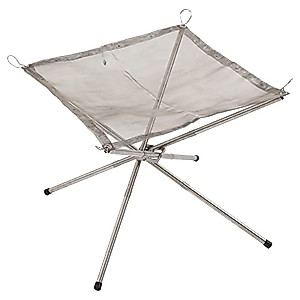 iFCOW Foldable Camping Fire Pit, Portable Folding Firepit Camping Fire Pit with Storage Case for Camping Backyard Garden