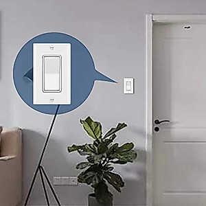 (50 Pack) CML Decorator Wall Light Switch, Single Pole Switch, 15A 120/277V, 3-Year Warranty, White