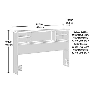 Sauder River Ranch Full-Queen Headboard, Glacier White Finish