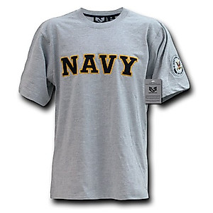Rapiddominance Applique Text Tee, Navy/Grey, Medium