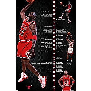 Trends International Michael Jordan - Timeline Wall Poster, 22.375" x 34", Unframed Version