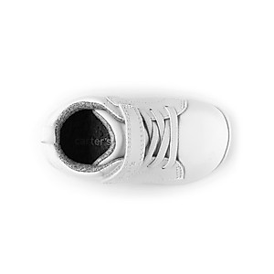 Carter's baby boys Charlie-p First Walker Shoe, White, 3.5 Infant US