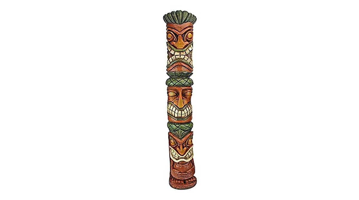 Aloha Hawaii Tiki Moai Haku Pani Sculpture - Design Toscano