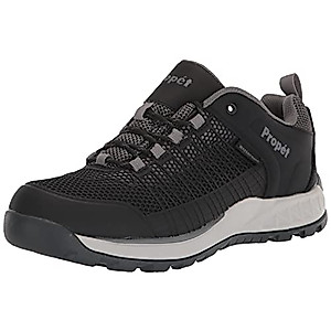 Propét Mens Vestrio Hiking Shoe, Black/Grey, 9 XX-Wide US