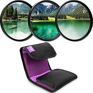Altura Photo 72mm Lens Filter Kit - Multi-Coated UV Protector, CPL Polarizing and ND Neutral Density Filters + Case for Camera Accessories & Lenses