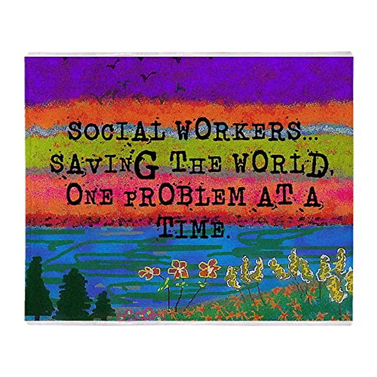 CafePress Social Worker Throw Blanket Super Soft Fleece Plush Throw Blanket, 60"x50"
