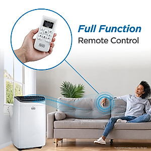BLACK+DECKER 8,000 BTU Portable Air Conditioner up to 350 Sq. with Remote Control, White