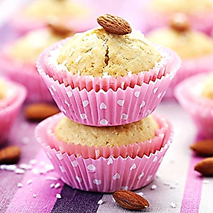 Mkustar 300 Count Mini Cupcake Liners Polka Dots Baking Paper Cups Rainbow