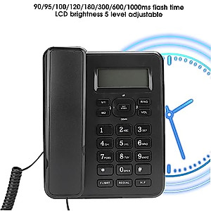 [Corded] Classic Design Landline Telephone for Home and Office - Reliable Desk with Wired Connection - Ideal Business for Clear Communication
