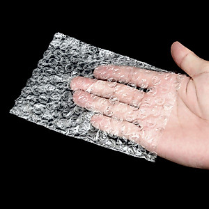 200 Pcs Clear Bubble Pouches Bags 4x6 inch, Protective Bubble Pouch, Double Walled Flush Cut Thickening Shockproof Foam Wrap Bags for Cushioning, Packing, Shipping, Moving and Storage