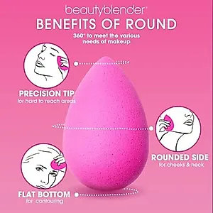 BEAUTYBLENDER Nude Makeup Sponge for a Flawless Natural Look, Perfect with Foundations, Powders & Creams